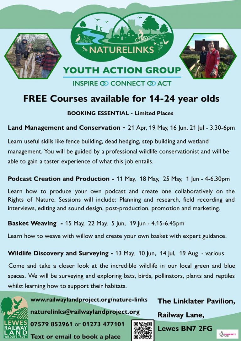 Nature-Links-Courses-poster-w-details | Lewes Climate Hub